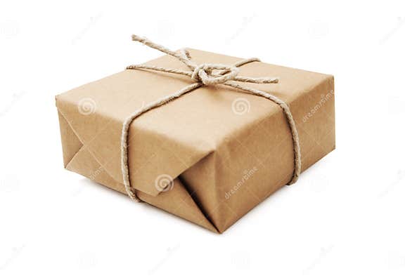 Brown Parcel stock photo. Image of merchandise, carton - 26893012