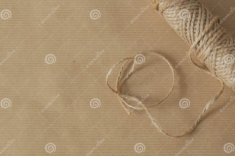 Brown Parcel Packaging Paper, with String. Eco Friendly Recycling ...