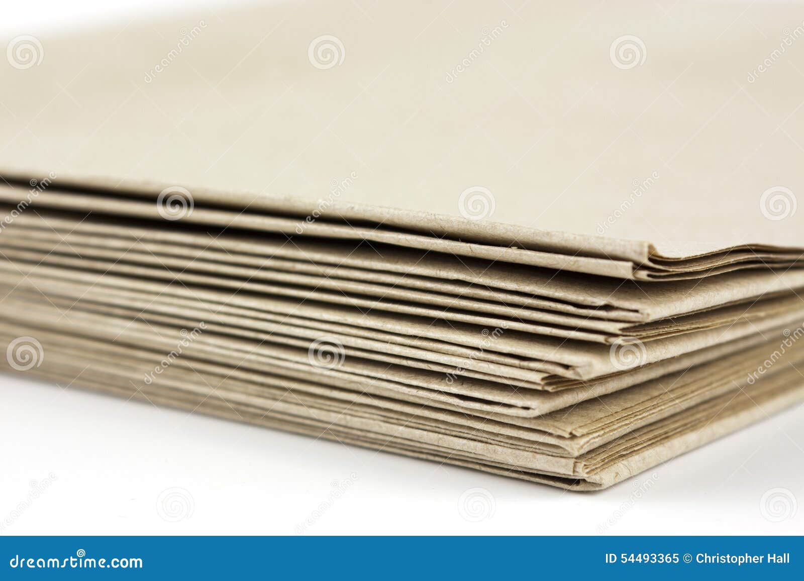 Brown Parcel Paper Folder Up Stock Image - Image of wrapper, grunge ...