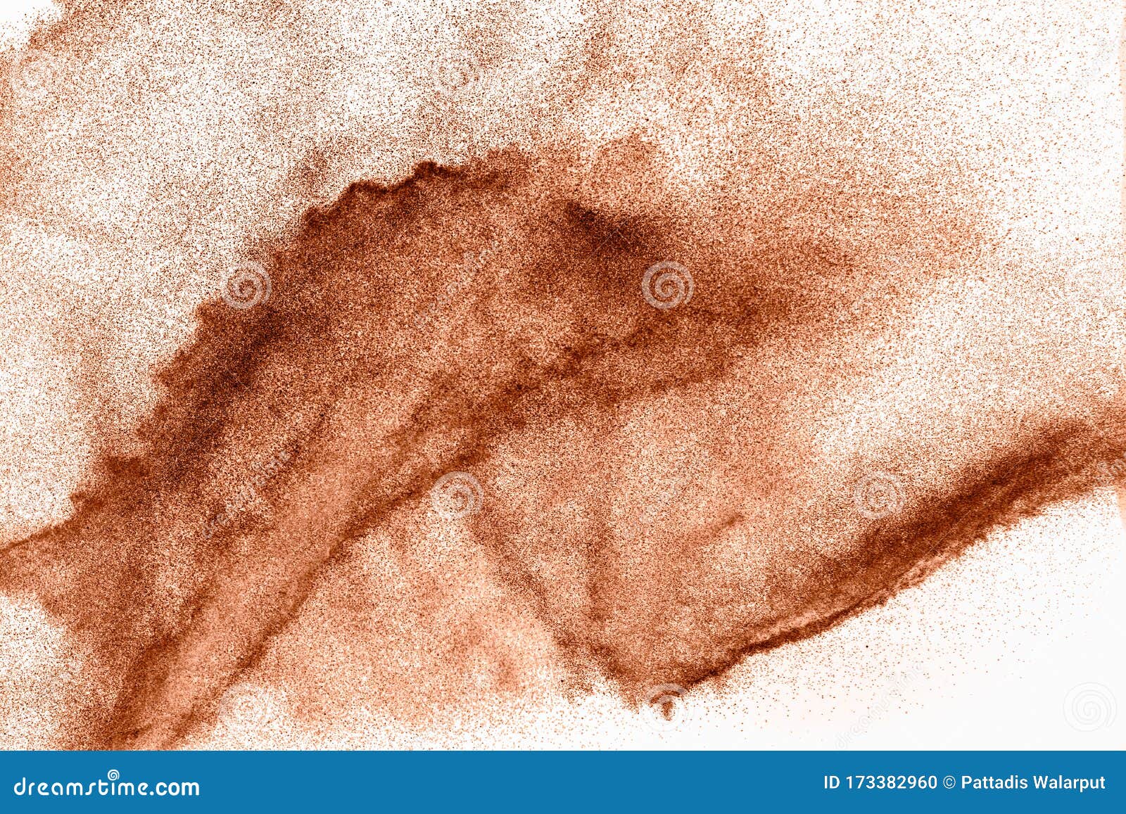 Brown Particles Splattered On White Background Royalty-Free Stock ...