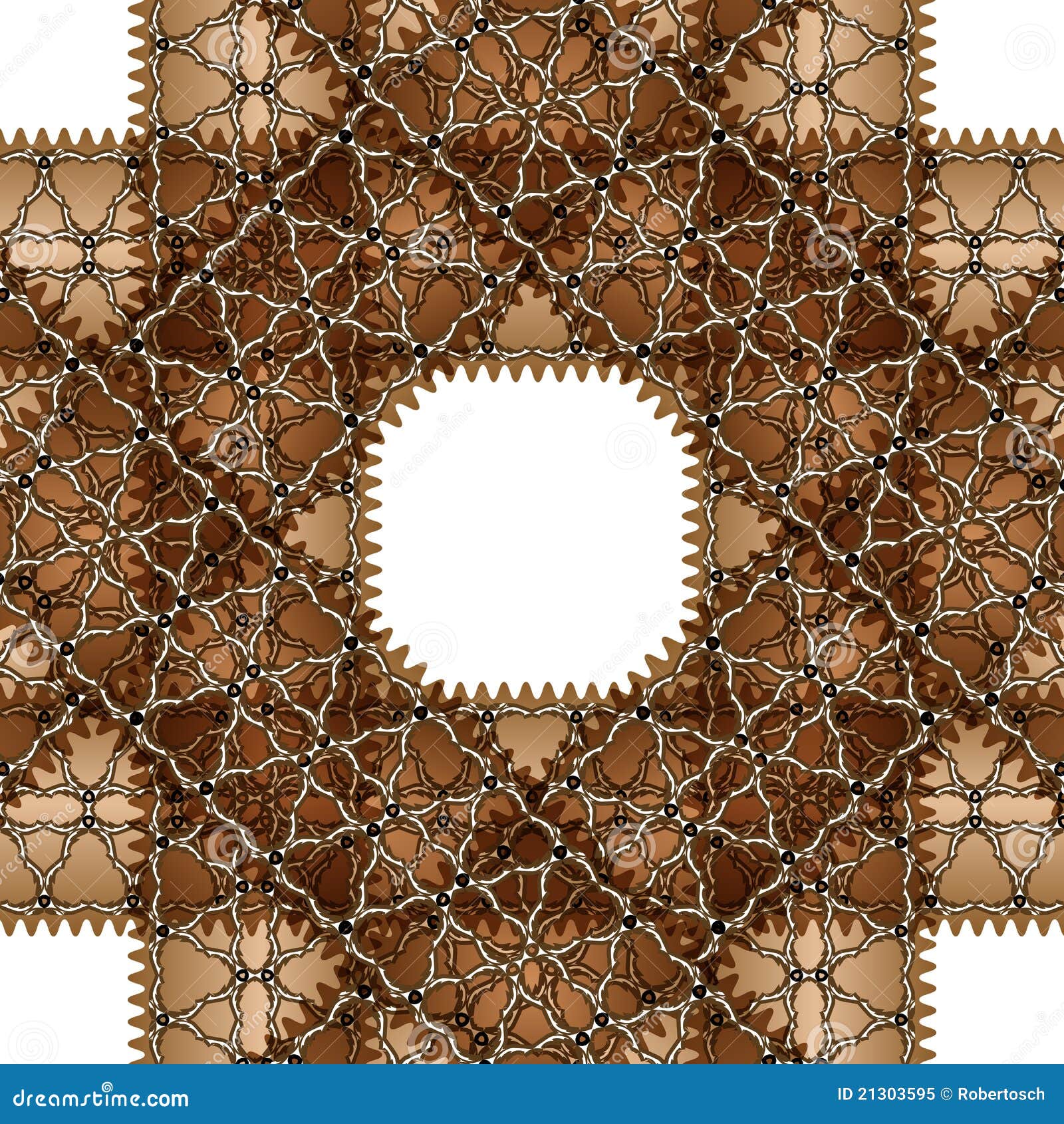 Brown pattern stock vector. Illustration of decor, paint - 21303595