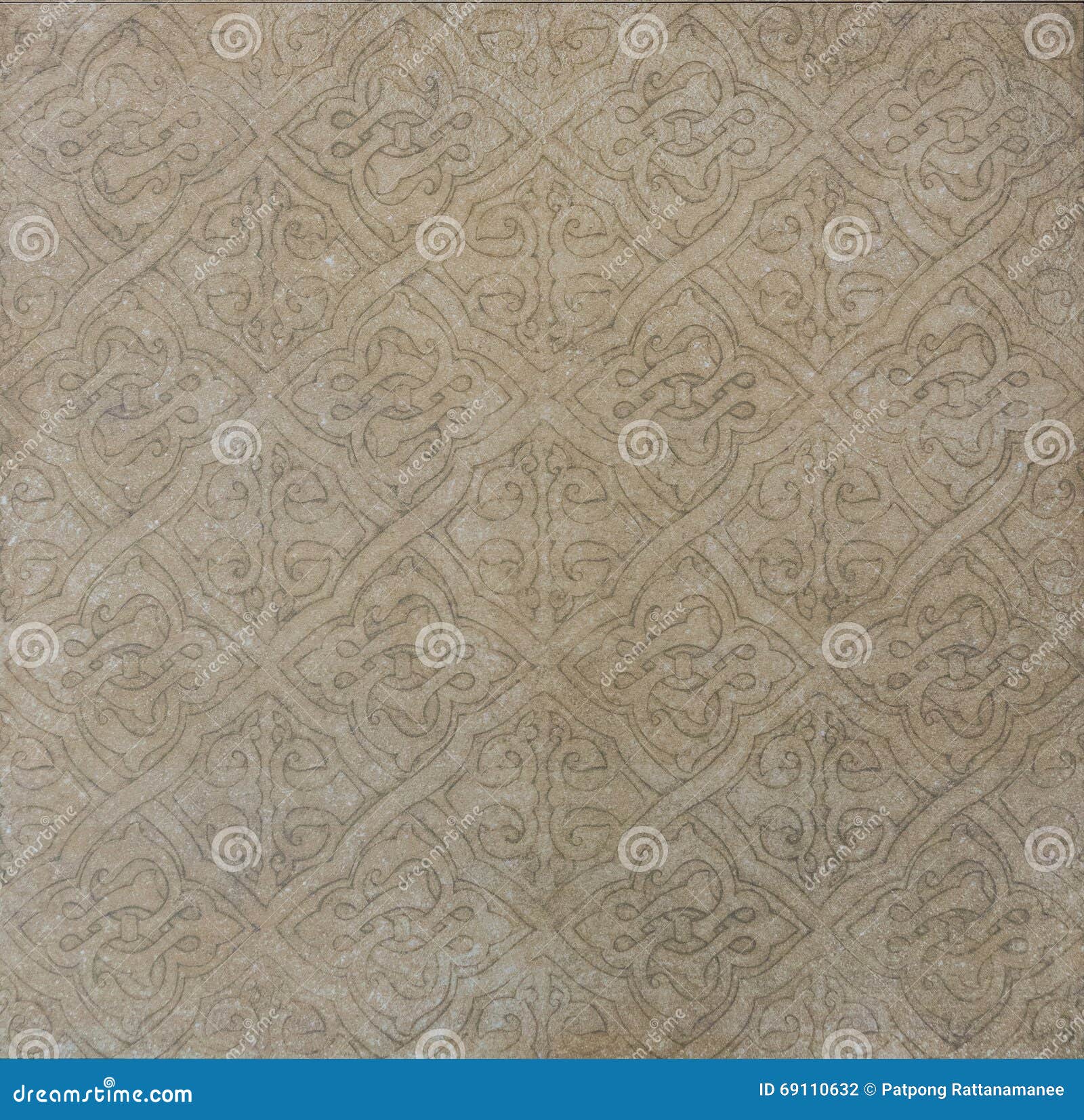 Brown pattern tile stock photo. Image of brown, ornate - 69110632