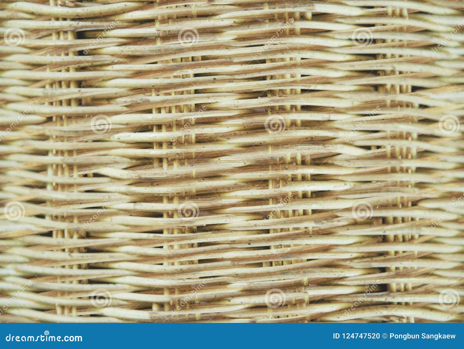Brown Pattern of Wicker Rattan Texture Background Stock Photo - Image ...