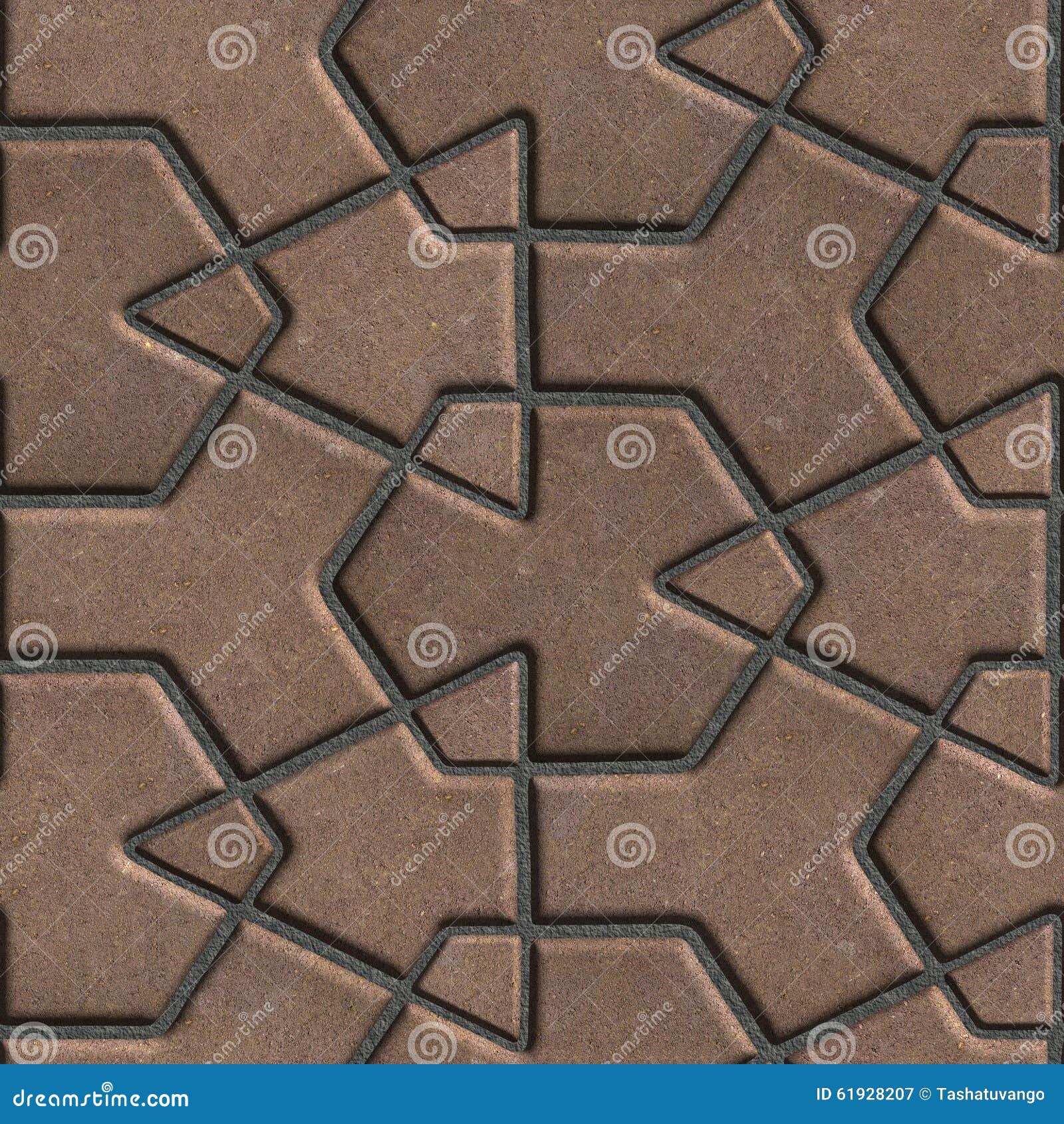 Brown Paving Slabs Built of Crossed Pieces a Stock Image - Image of ...