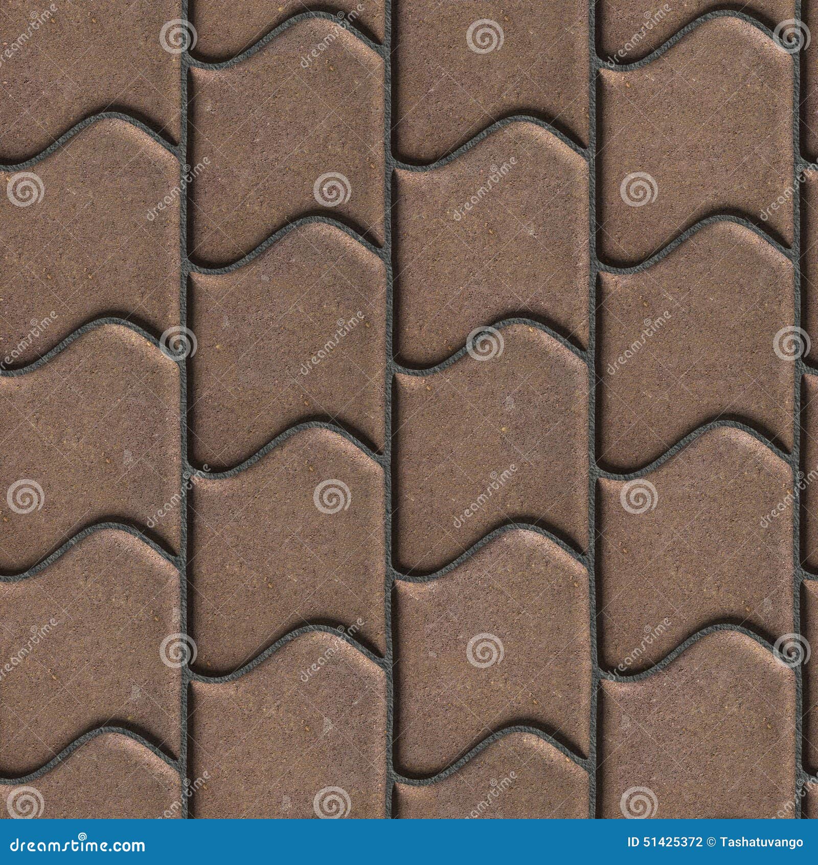 Brown Paving Slabs of the Wavy Form Stock Photo - Image of billowy ...