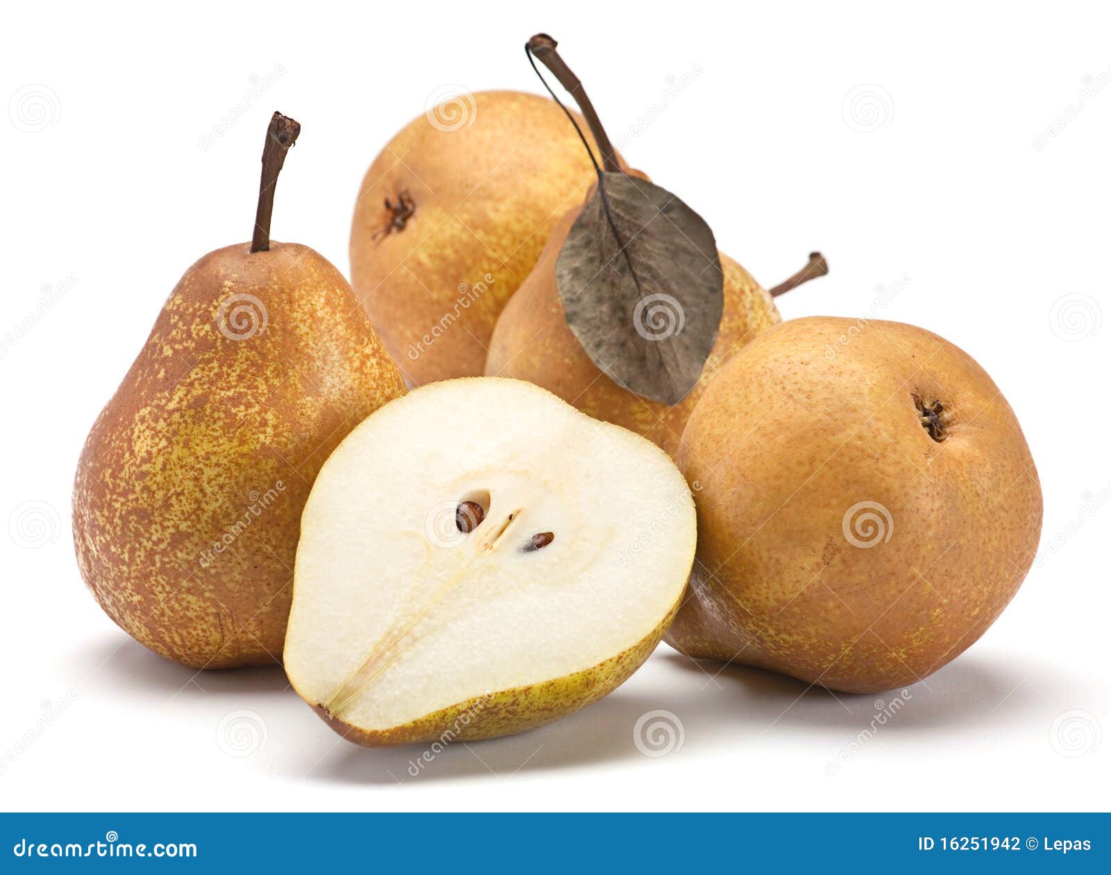 Brown pear stock photo. Image of slice, fruit, white - 16251942