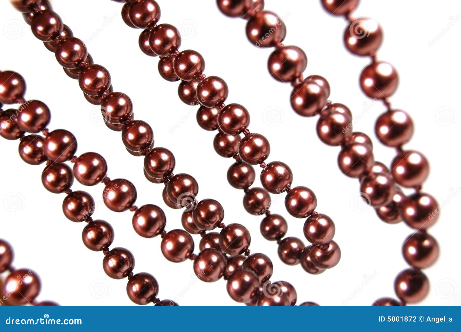 Brown pearls stock photo. Image of plastic, pearl, isolated - 5001872