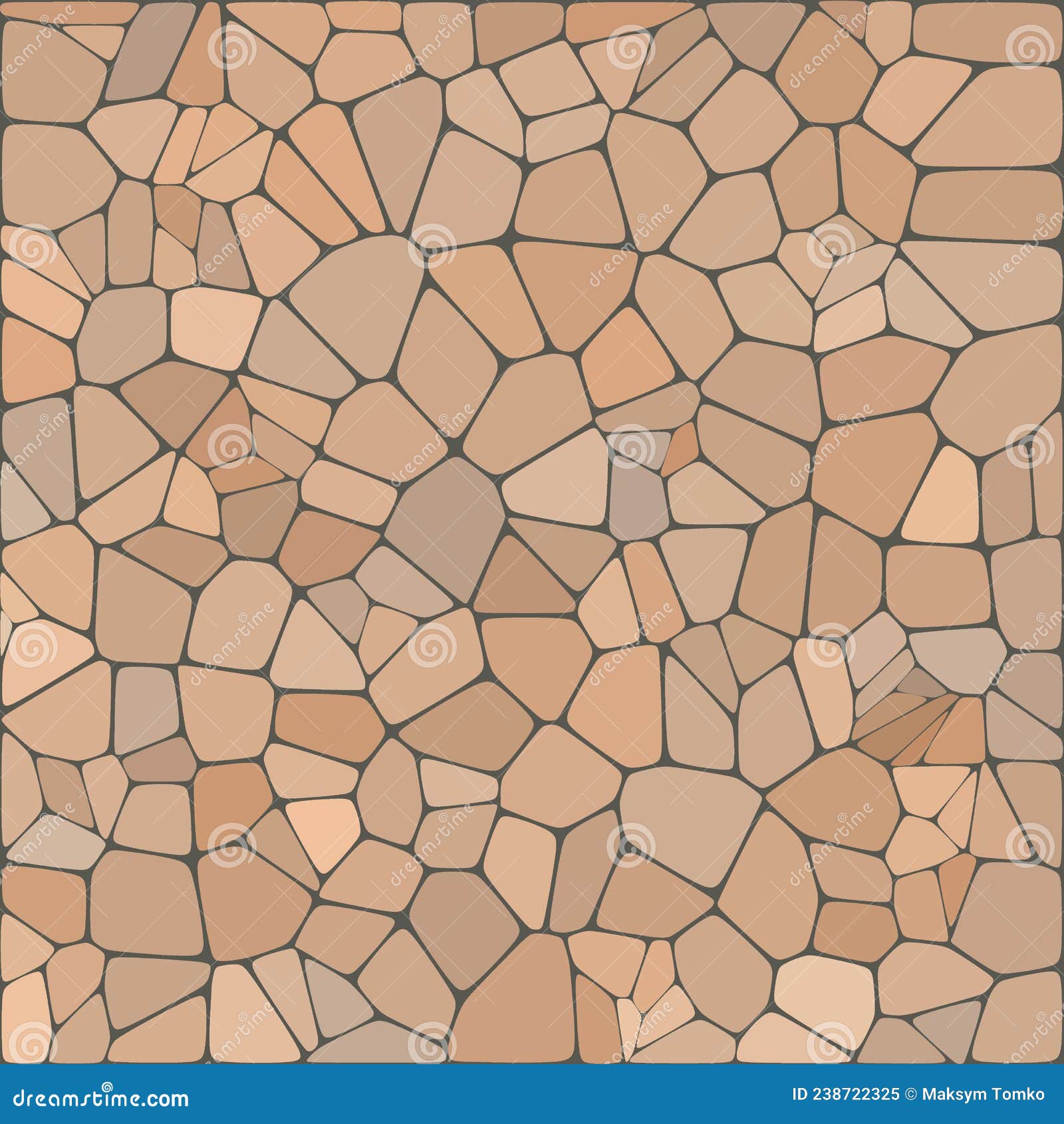 Brown Peebles. Abstract Vector Illustration. Geometric Design. Eps 10 ...