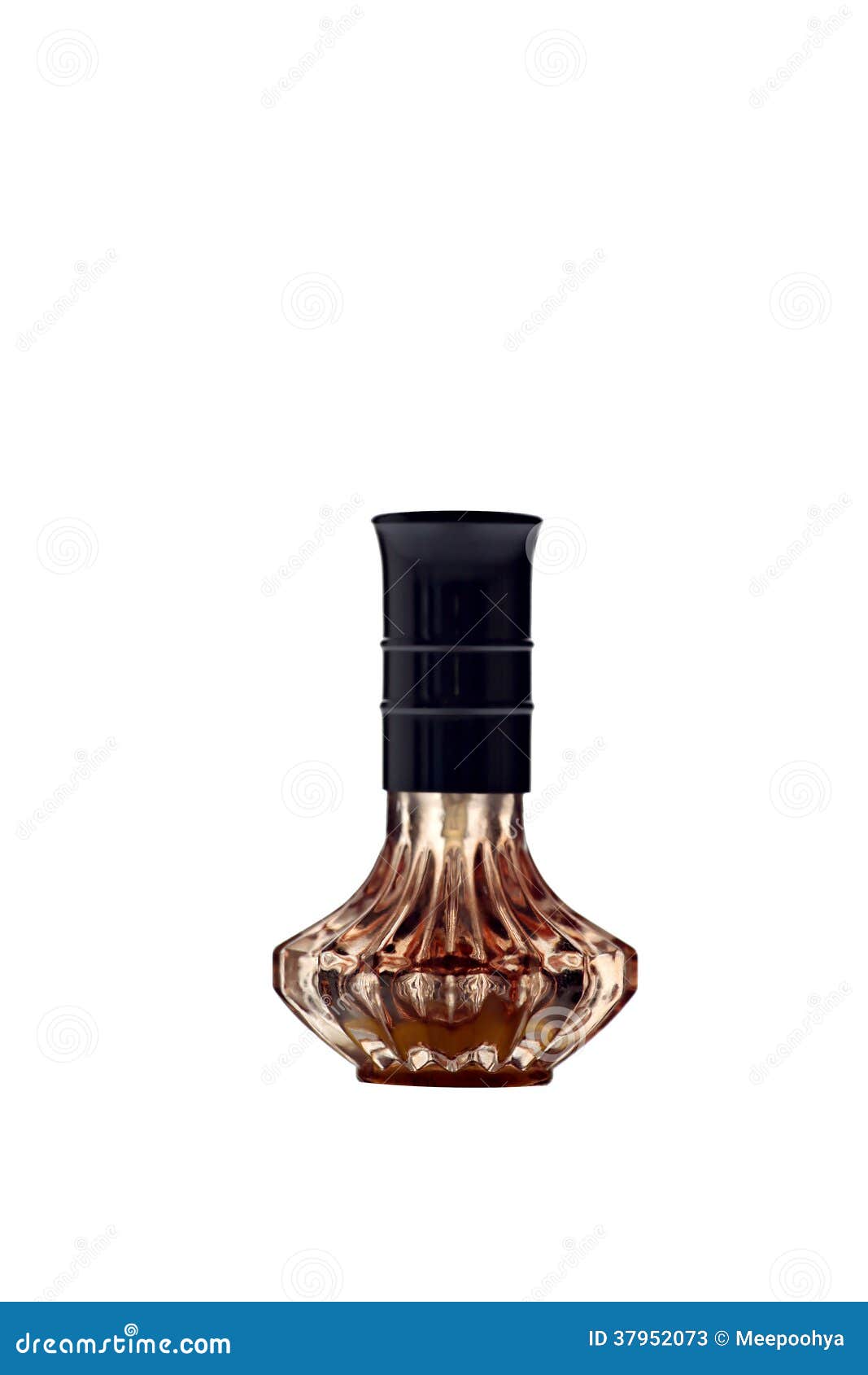 Brown Perfume Bottle Isolated. Stock Image - Image of bottle, cosmetic ...