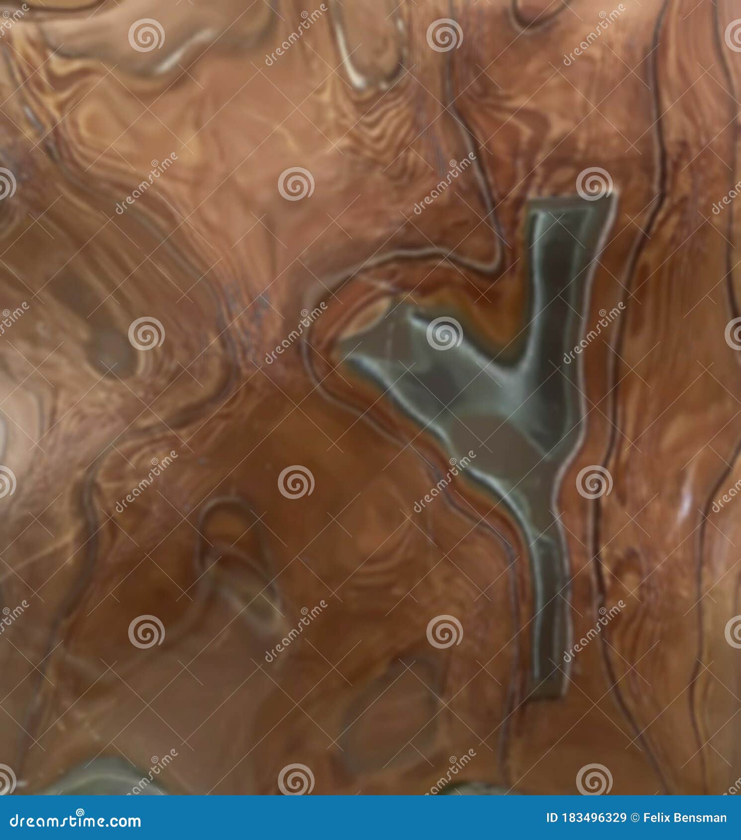 Brown Picture Texture for Background. Blurred Reflection through a ...