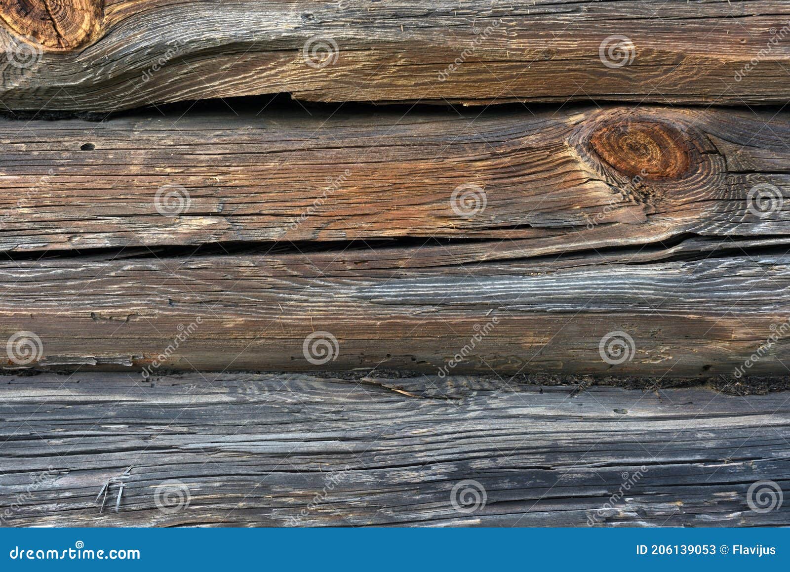 Brown Pine Log Wall Surface Stock Image - Image of horizontal ...