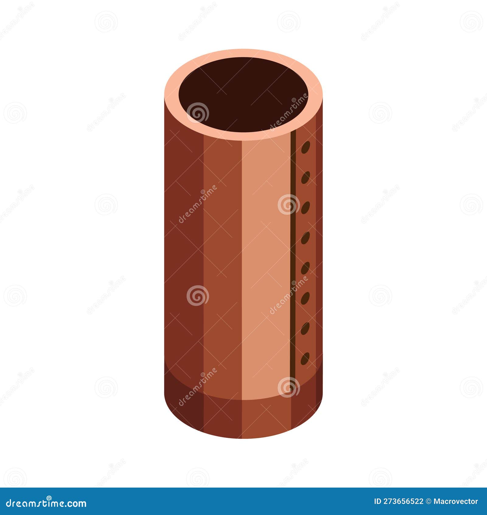 Pipe Isometric Icon stock vector. Illustration of industrial - 273656522