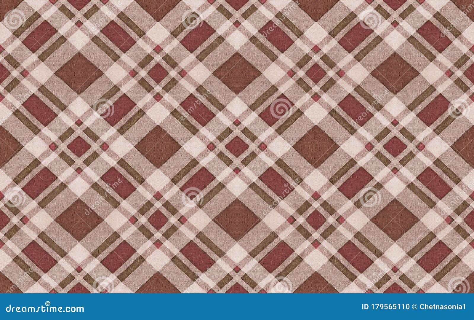 Brown Plaid Seamless Fabric Texture Stock Illustration - Illustration ...