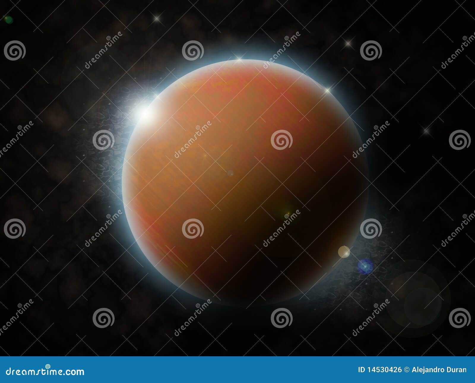 Brown planet stock illustration. Illustration of exploration - 14530426