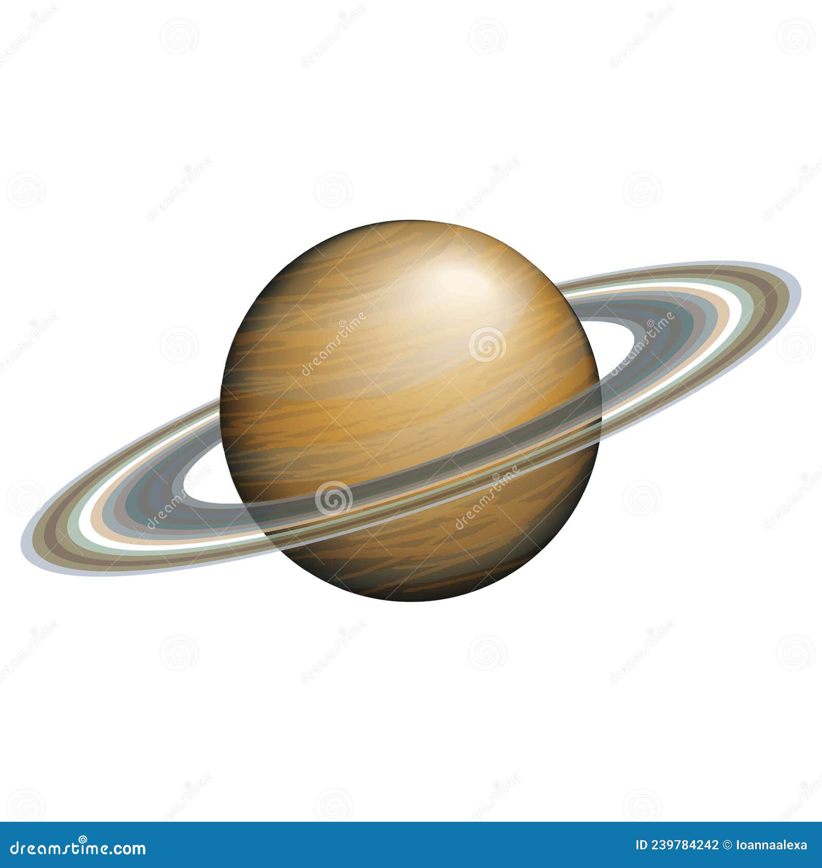 Brown Planet Saturn with Rings Stock Vector - Illustration of astro ...