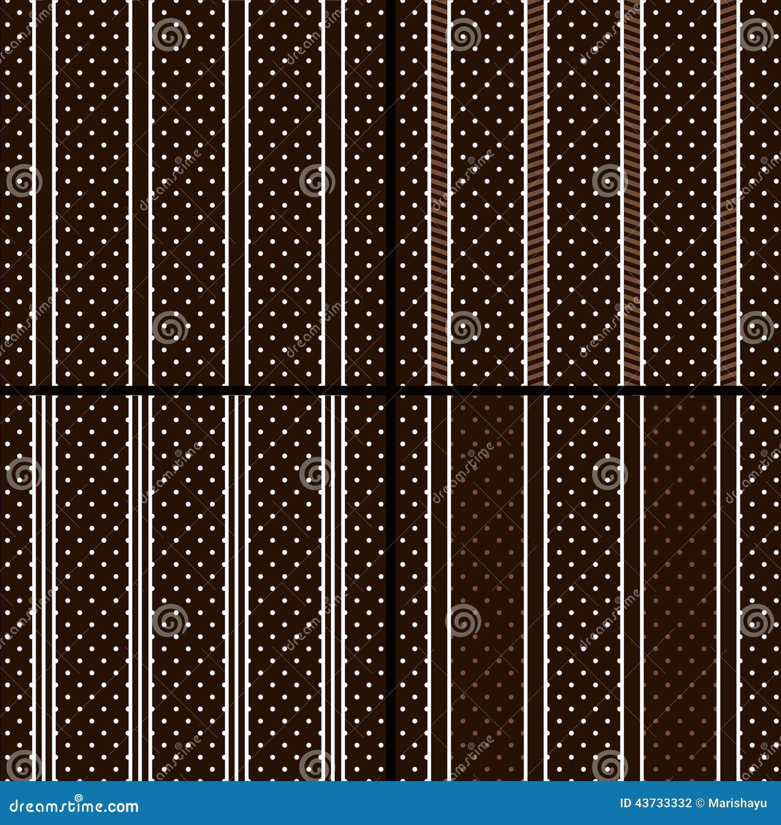 Brown polka dot stock vector. Illustration of fabric - 43733332