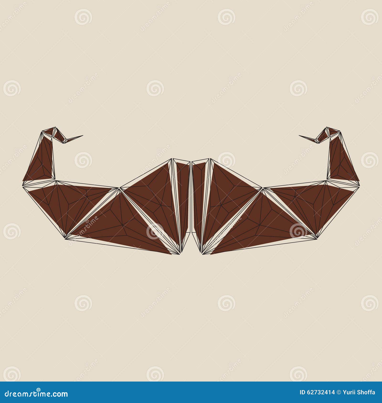 Brown Polygon Pattern In Brown Color Background Royalty-Free Stock ...