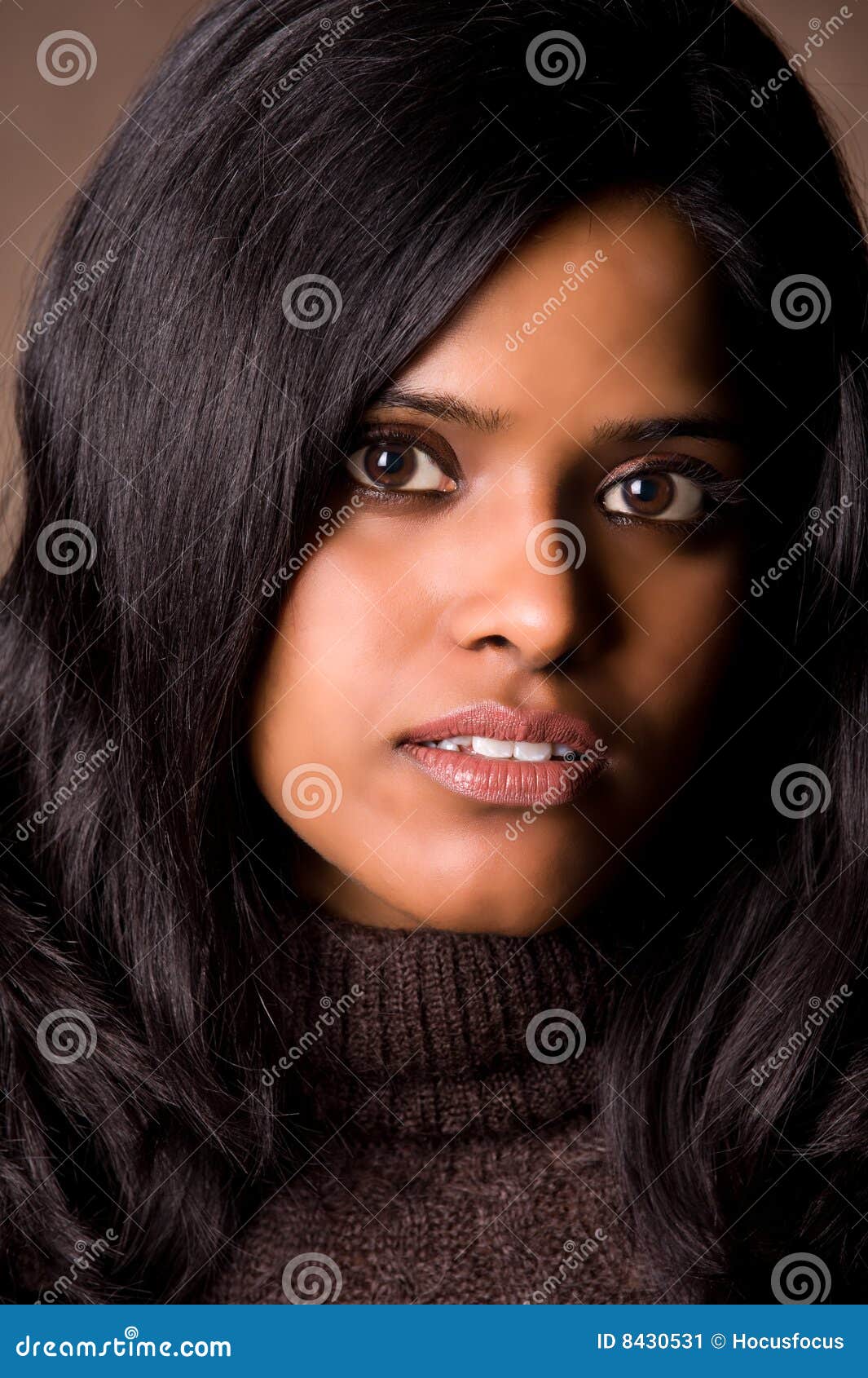 Brown portrait stock image. Image of close, hair, closeup - 8430531