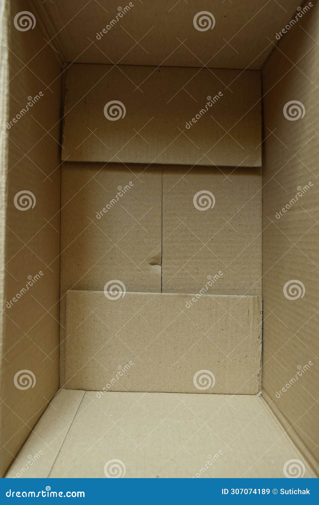 Brown Post Box Packaging Put on Wood Floor Stock Image - Image of ...
