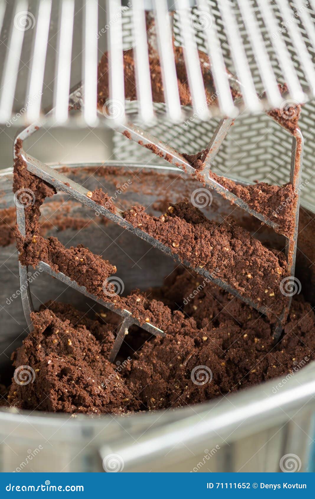 Brown Powder Inside Industrial Mixer. Stock Photo - Image of cocoa ...