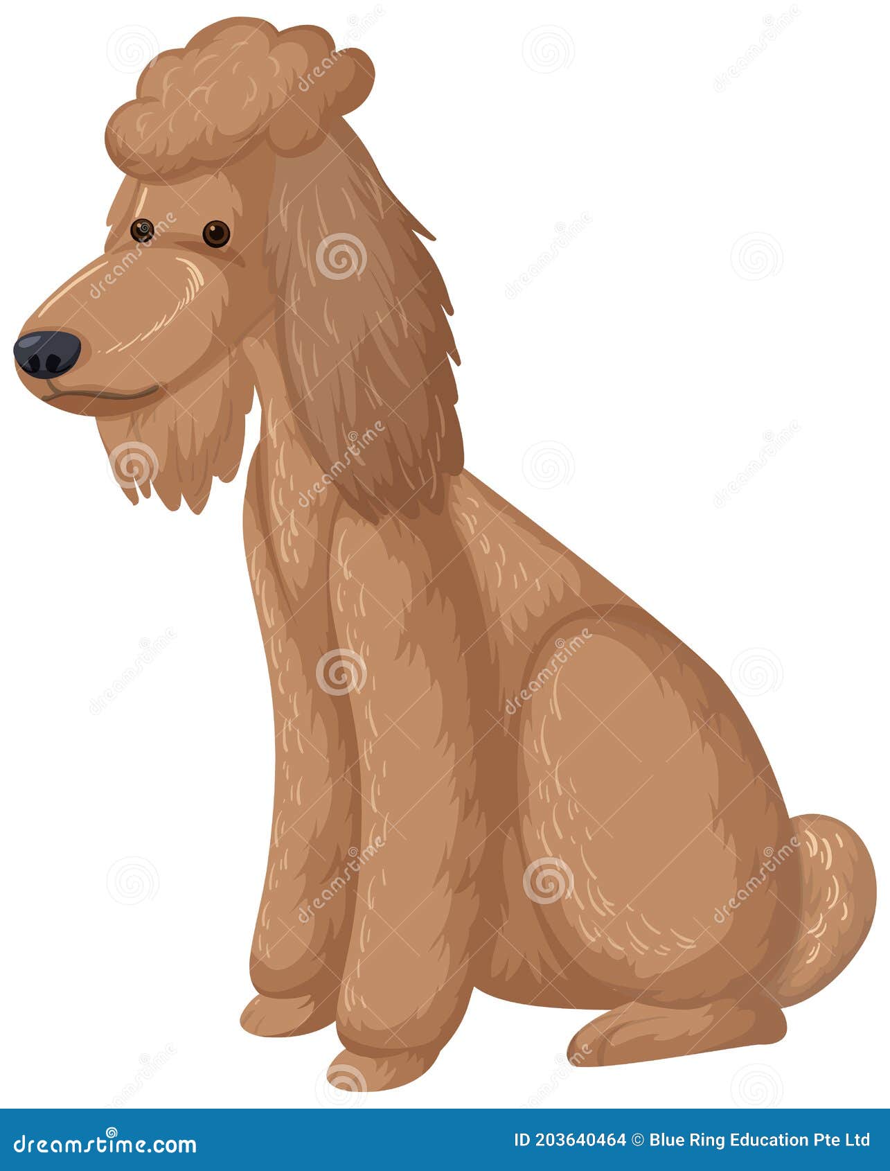 Brown Puddle Cartoon Style on White Background Stock Vector ...