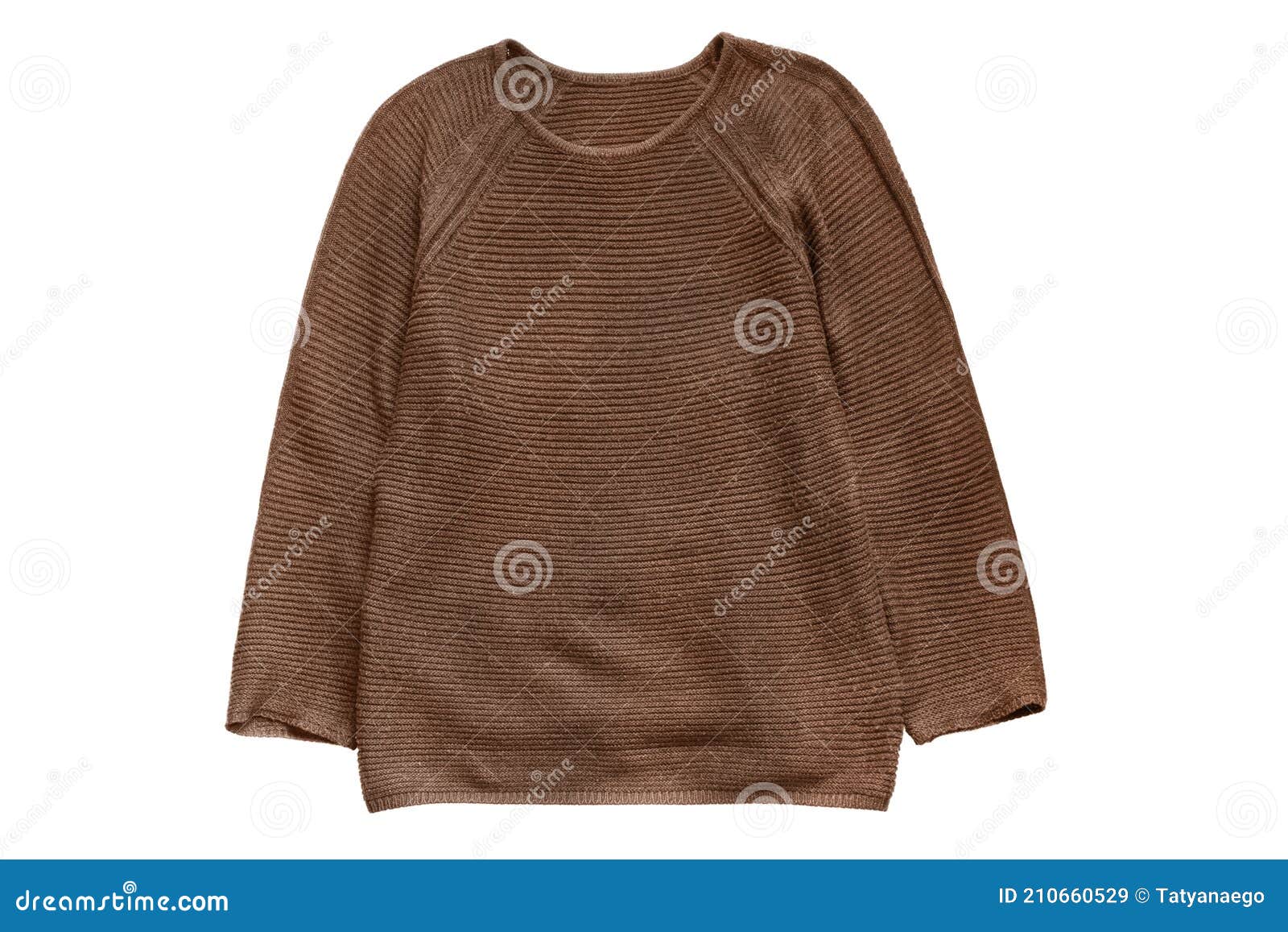 Brown pullover isolated stock image. Image of brown - 210660529
