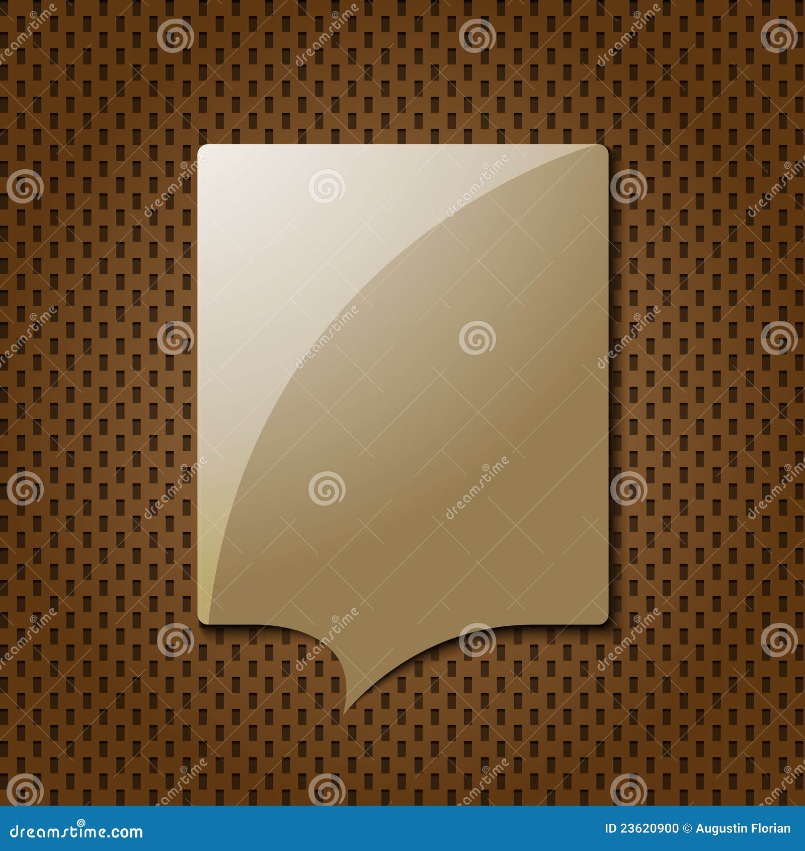 Brown quote speech bubble stock vector. Illustration of card - 23620900