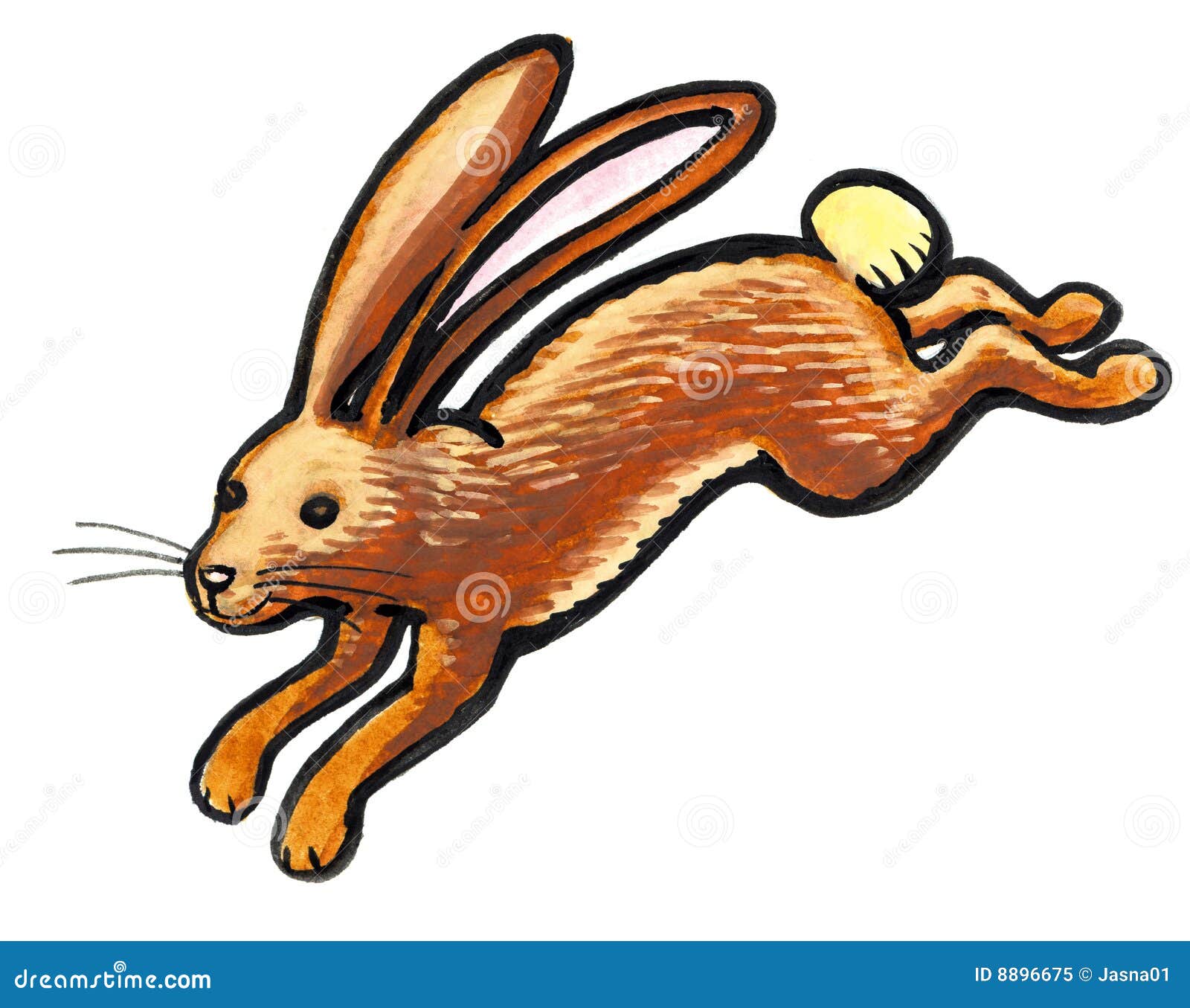Rabbit Jumping Clipart