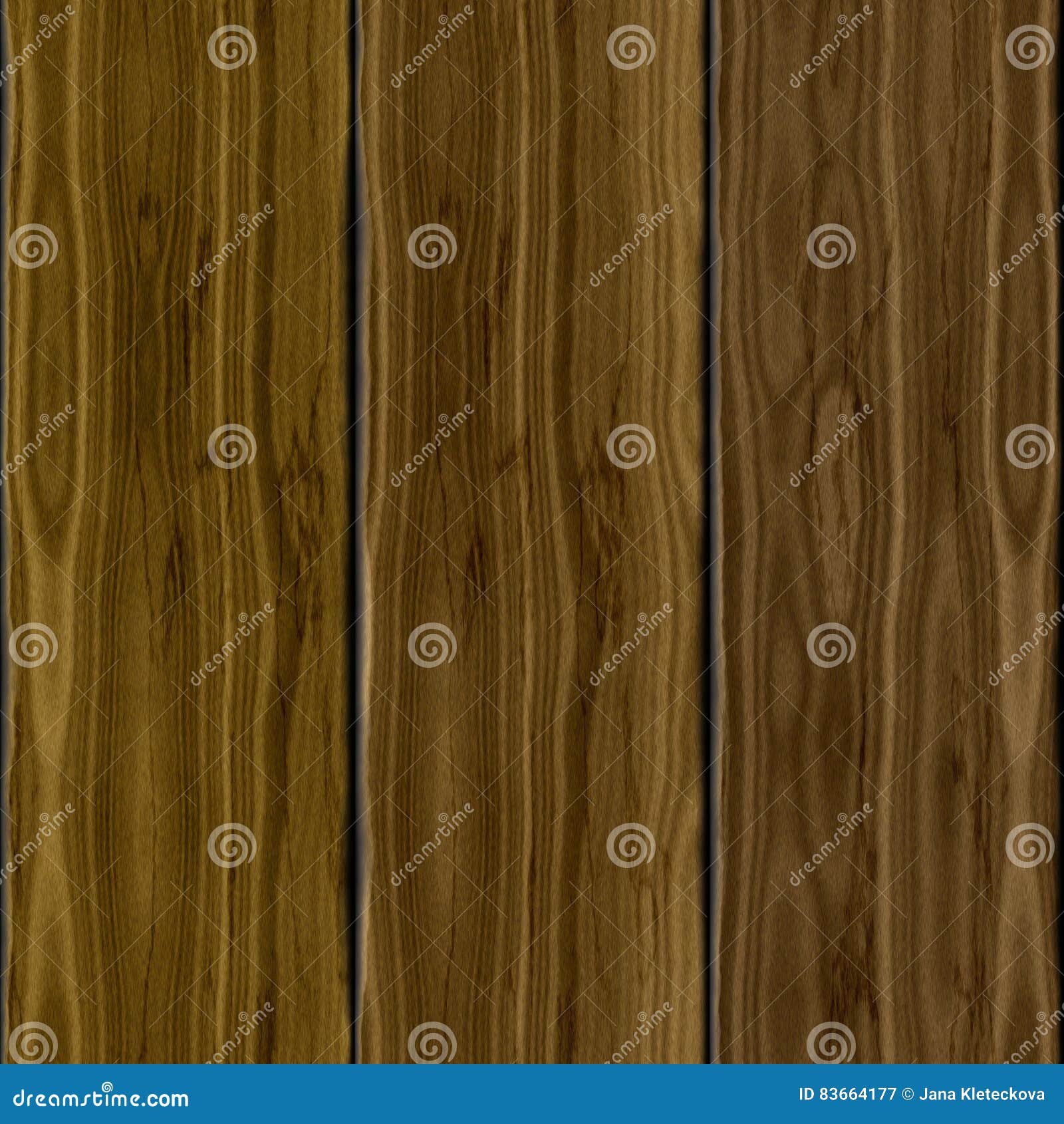 Brown Realistic Three Wooden Planks Texture Background Stock ...