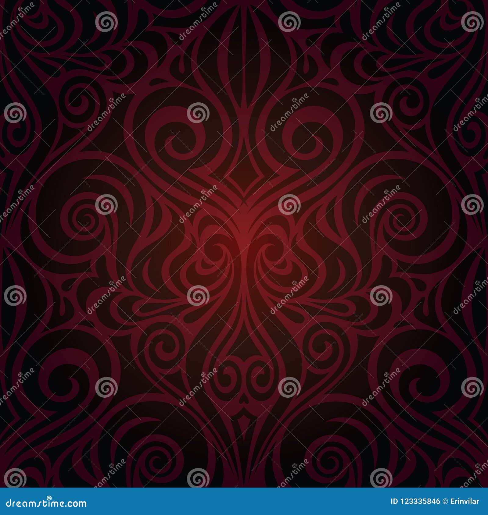 Brown Red Flower Wallpaper Vector Design Background Stock Vector ...