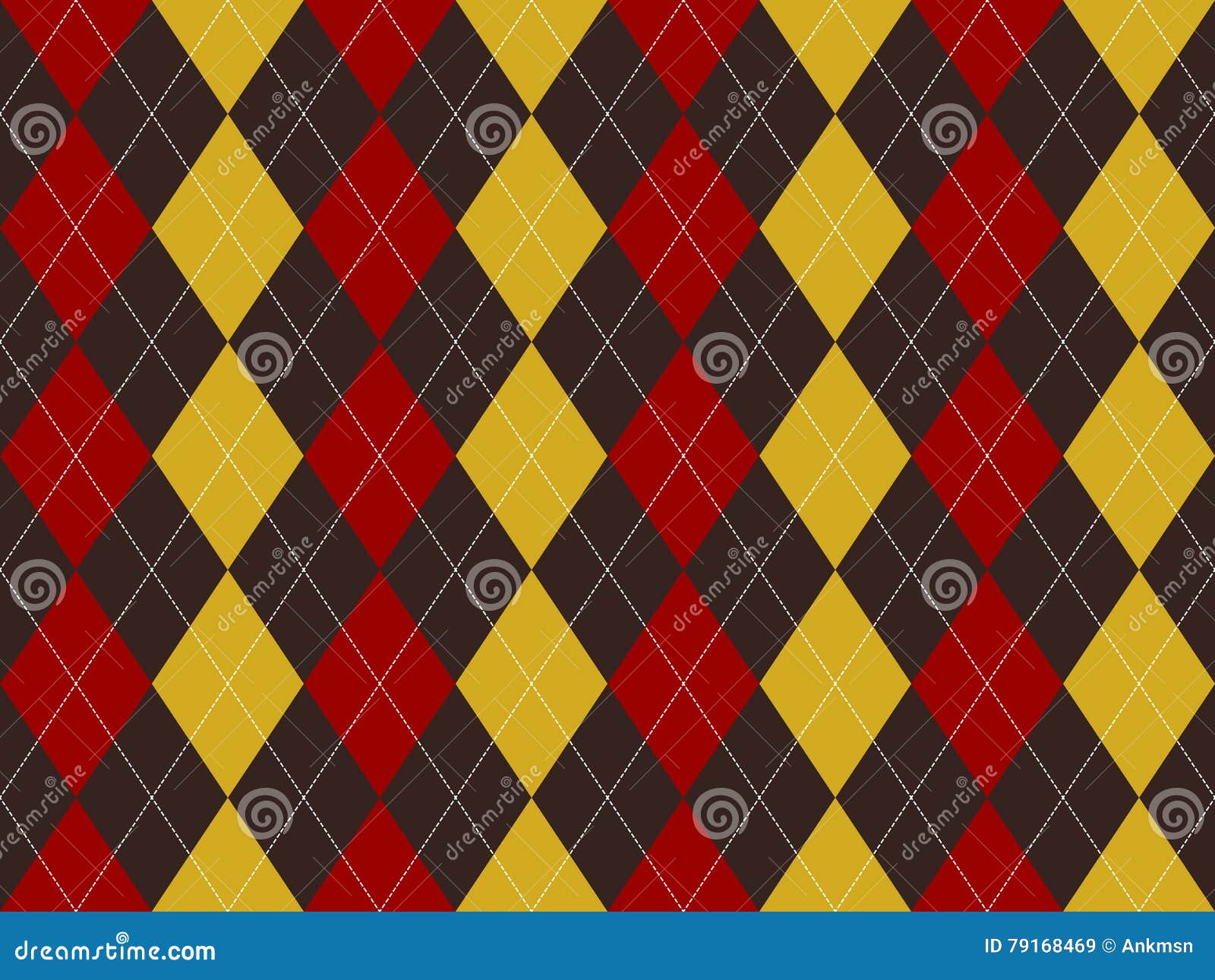 Brown Red Yellow Argyle Texture Seamless Pattern Stock Vector ...