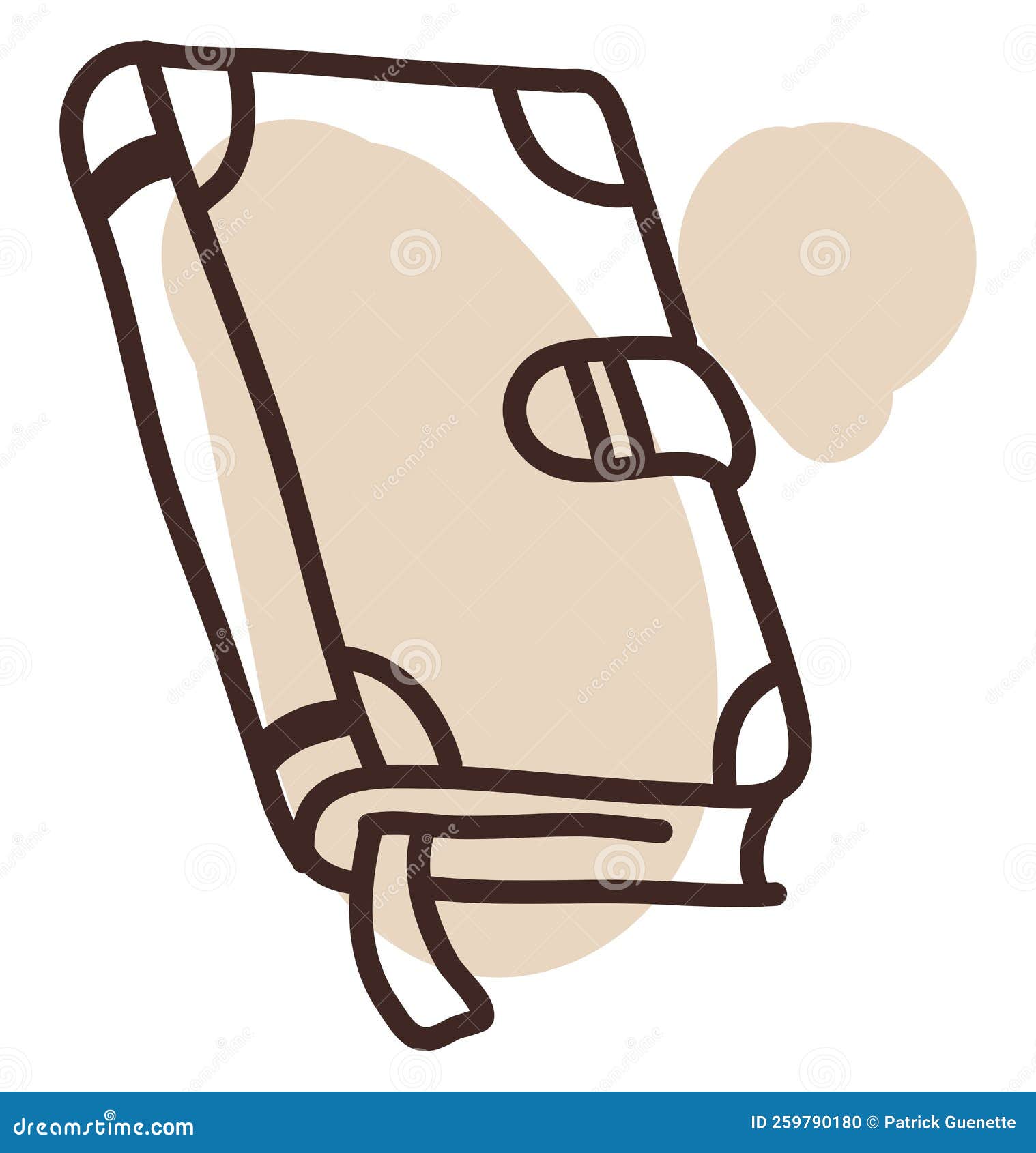 Brown reminder notes, icon stock vector. Illustration of cardboard ...