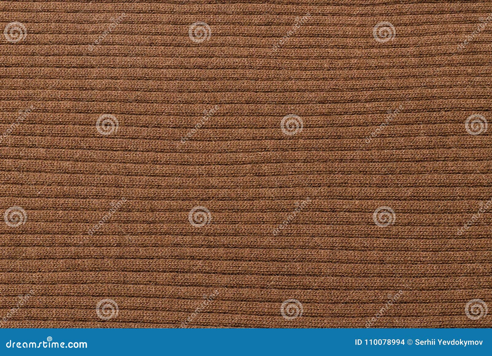Brown Ribbed Texture. Knitted Fabric Stock Photo - Image of brown ...