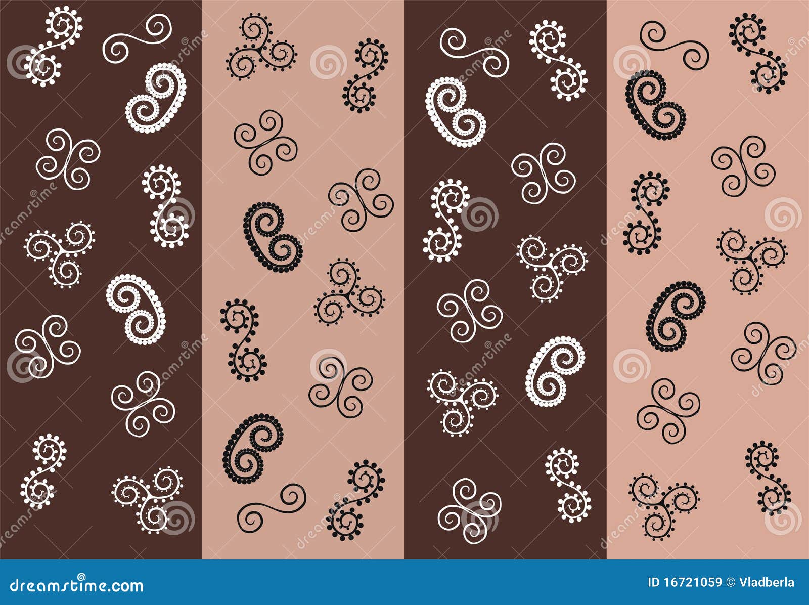 Brown ribbon decor stock vector. Illustration of decor - 16721059