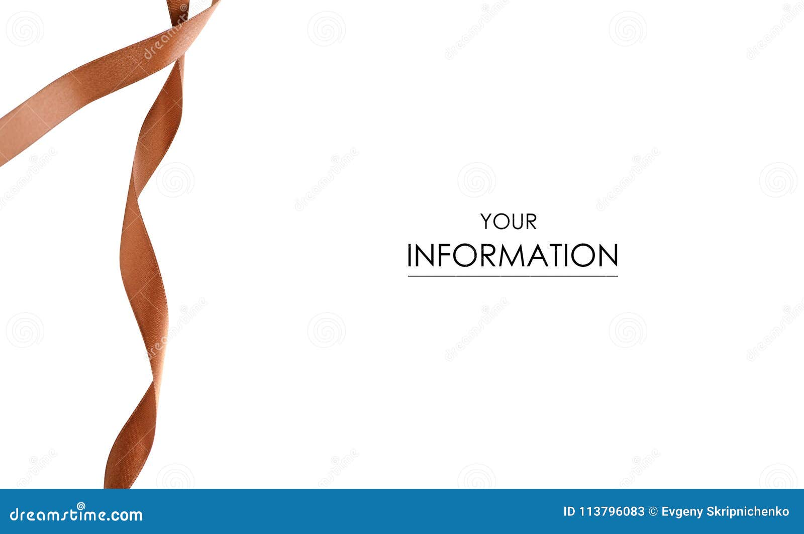 Brown Ribbon Decoration Pattern Stock Image - Image of healthy, green ...