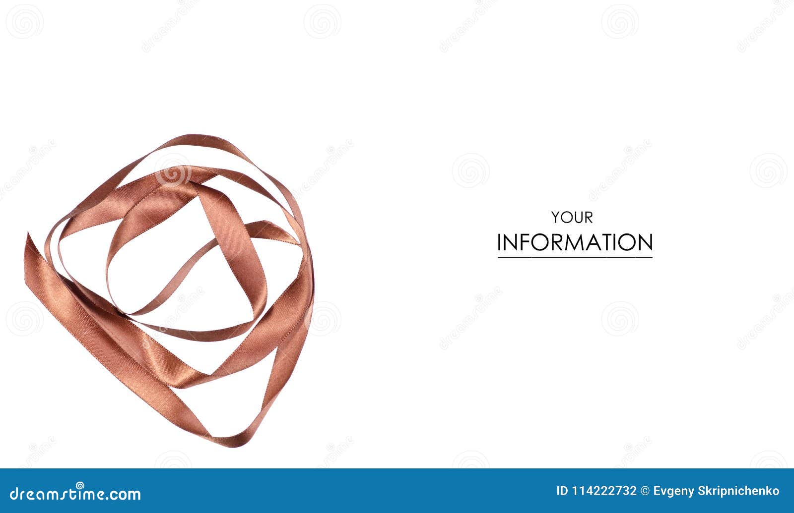 Brown Ribbon Decoration Pattern Stock Photo - Image of heap, natural ...