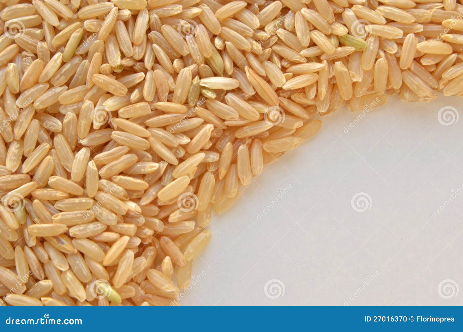 Brown rice stock photo. Image of horizontal, staple, copy - 27016370