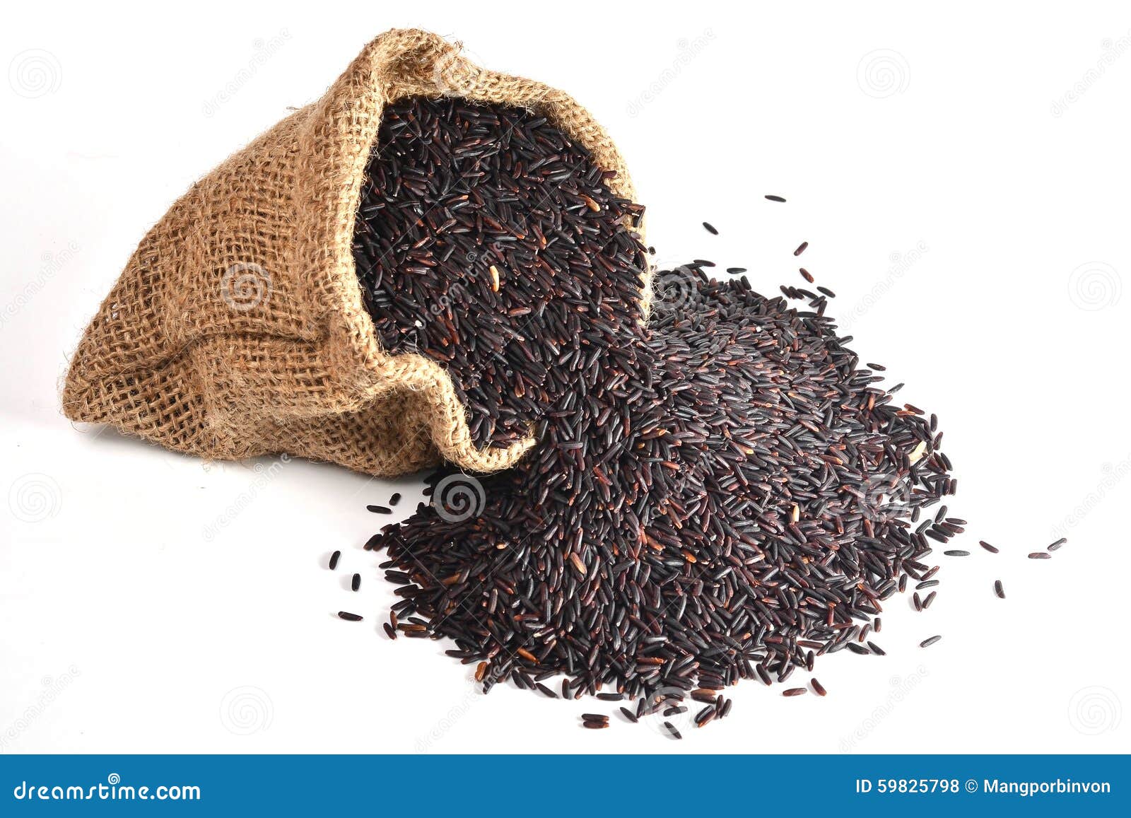 Brown rice stock photo. Image of contrast, asian, grain - 59825798