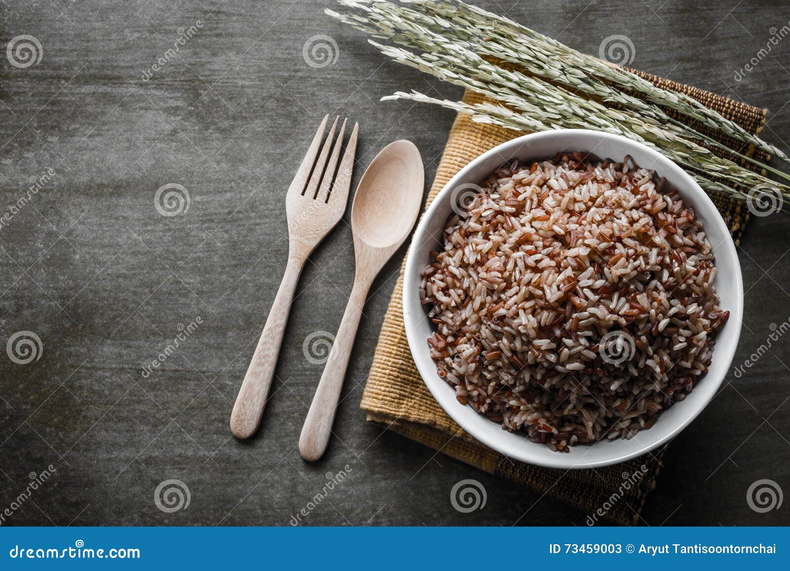 Brown Rice stock image. Image of jasmine, collect, beautiful - 73459003