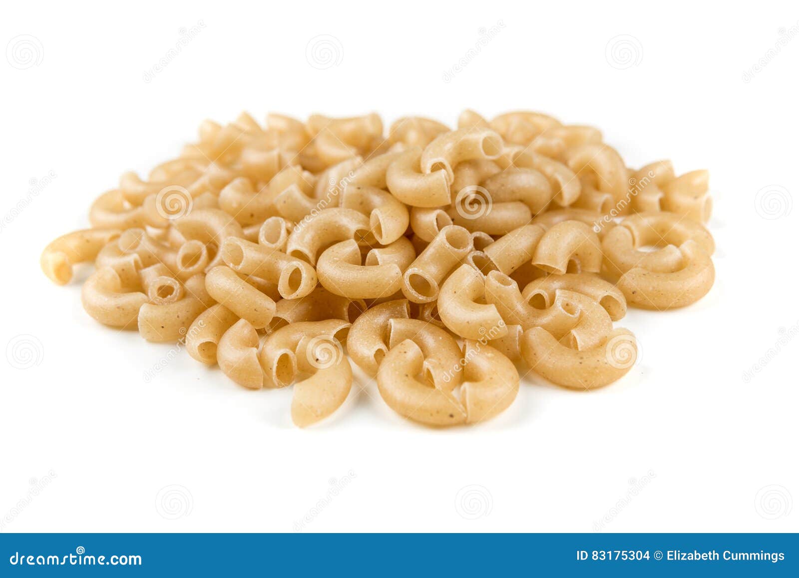 Brown rice elbow macaroni stock photo. Image of shaped - 83175304