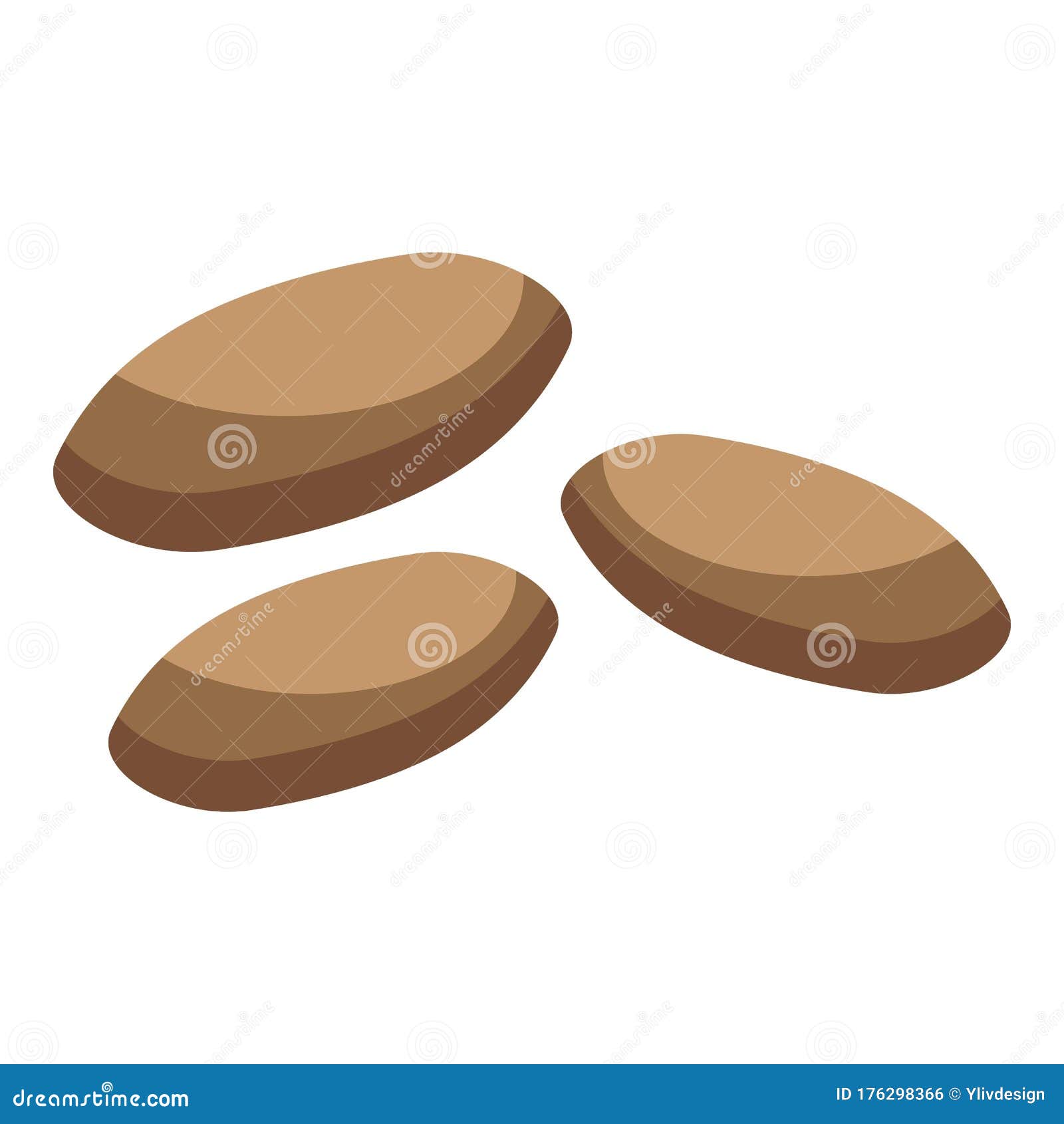 Brown Rice Icon, Isometric Style Stock Vector - Illustration of ...