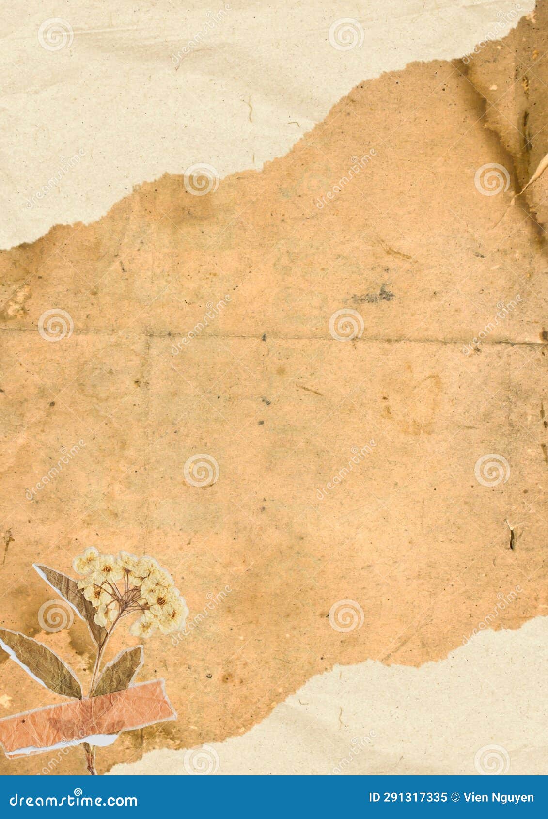 Brown Ripped Paper Notes - 3 Stock Illustration - Illustration of ...