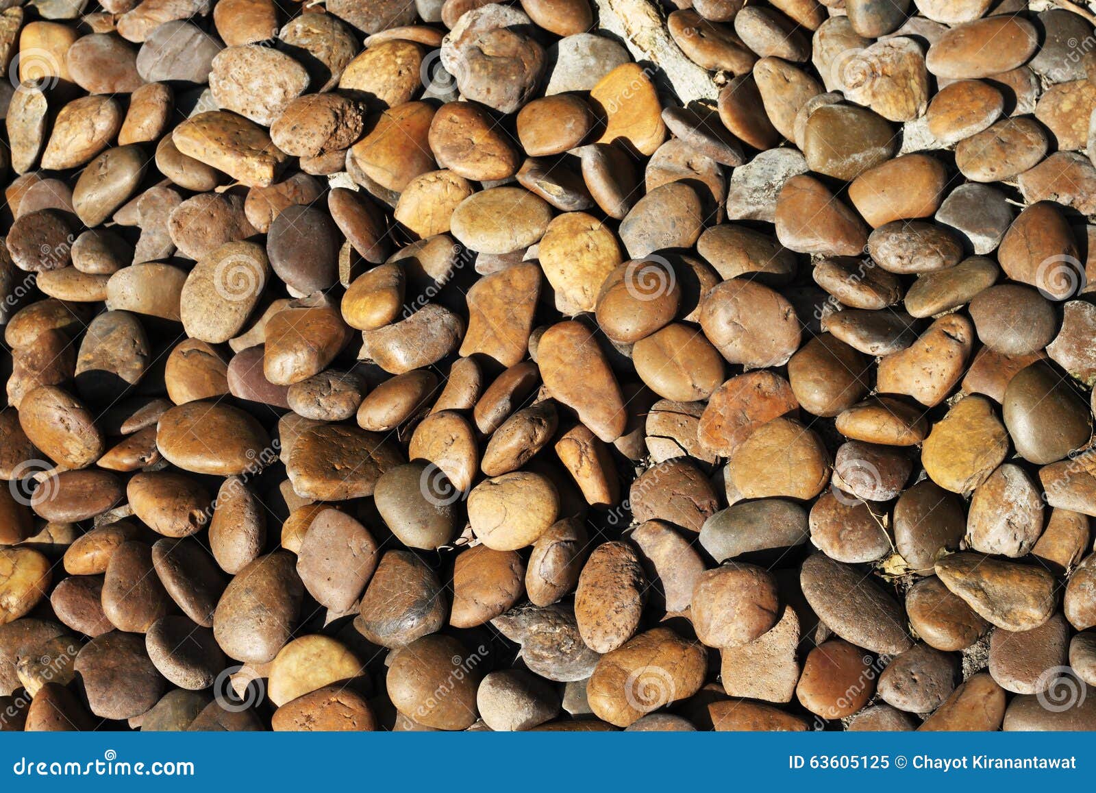 Brown river pebbles stock image. Image of pebbly, ground - 63605125