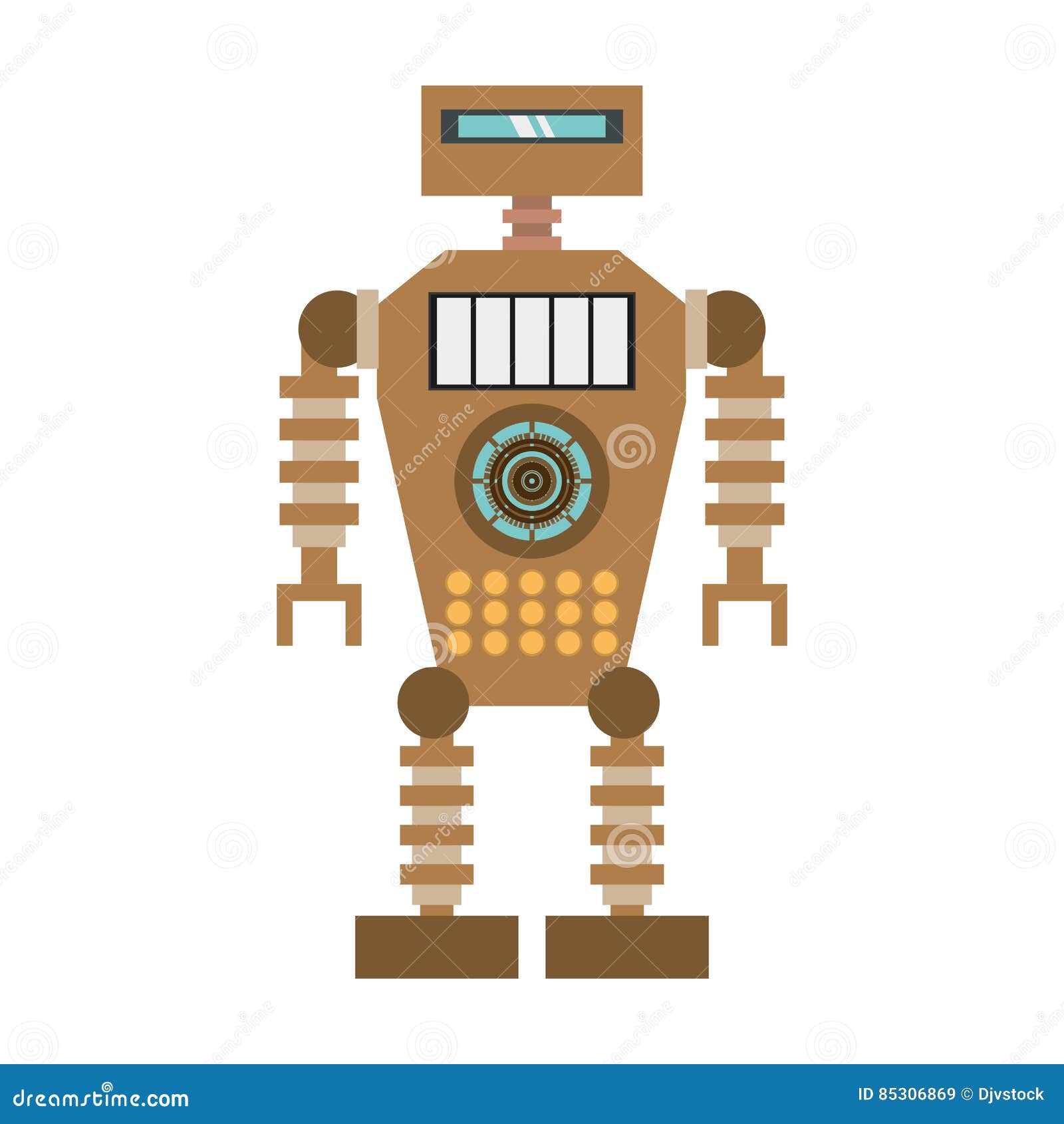 Brown Robot Technology Future Artificial Intelligence Stock ...