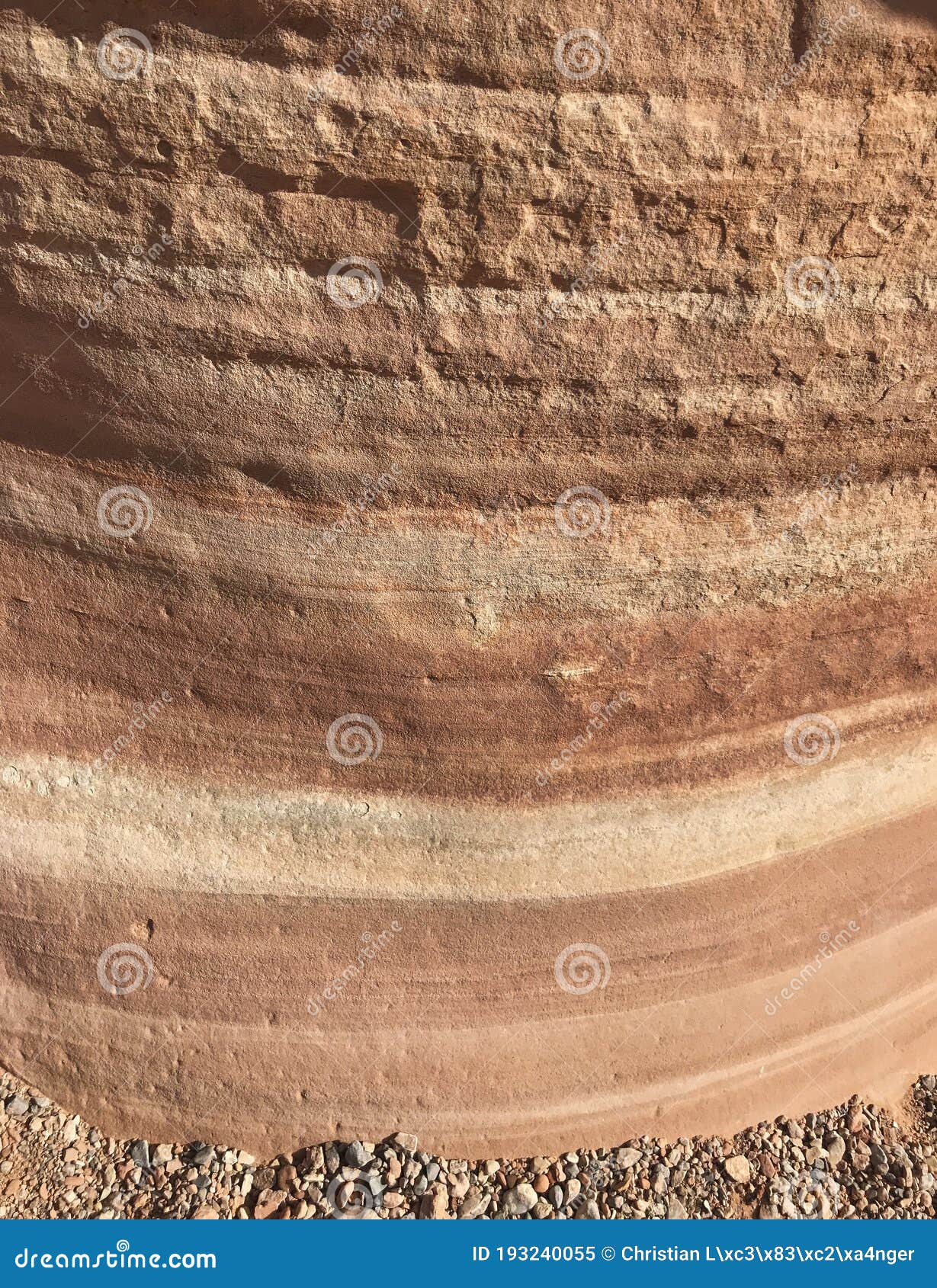 Brown Rock with Different Layers of Rock Stock Image - Image of ...
