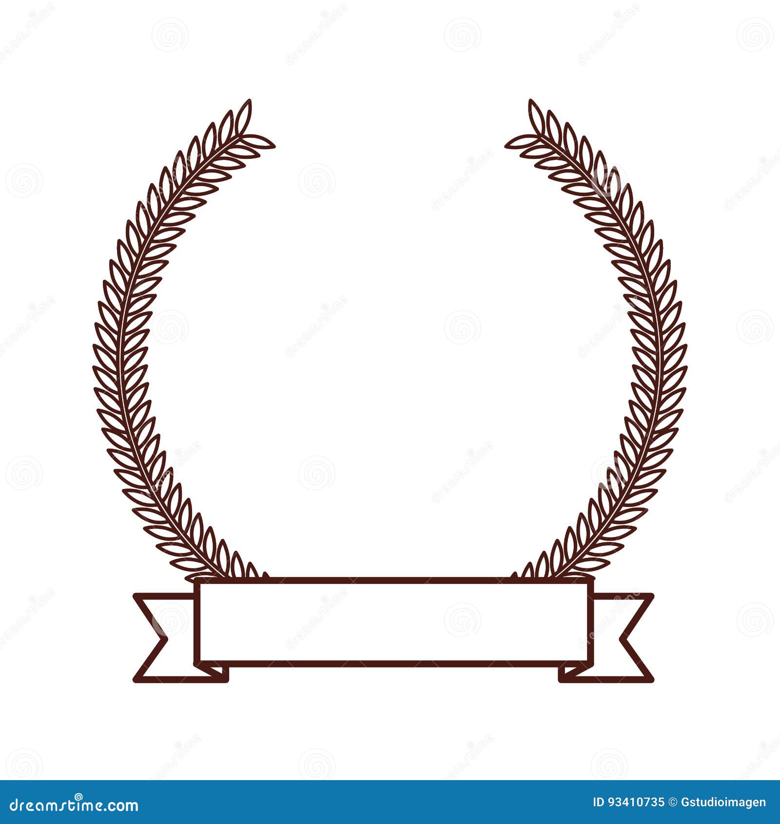 Brown round emblem icon stock vector. Illustration of emblem - 93410735