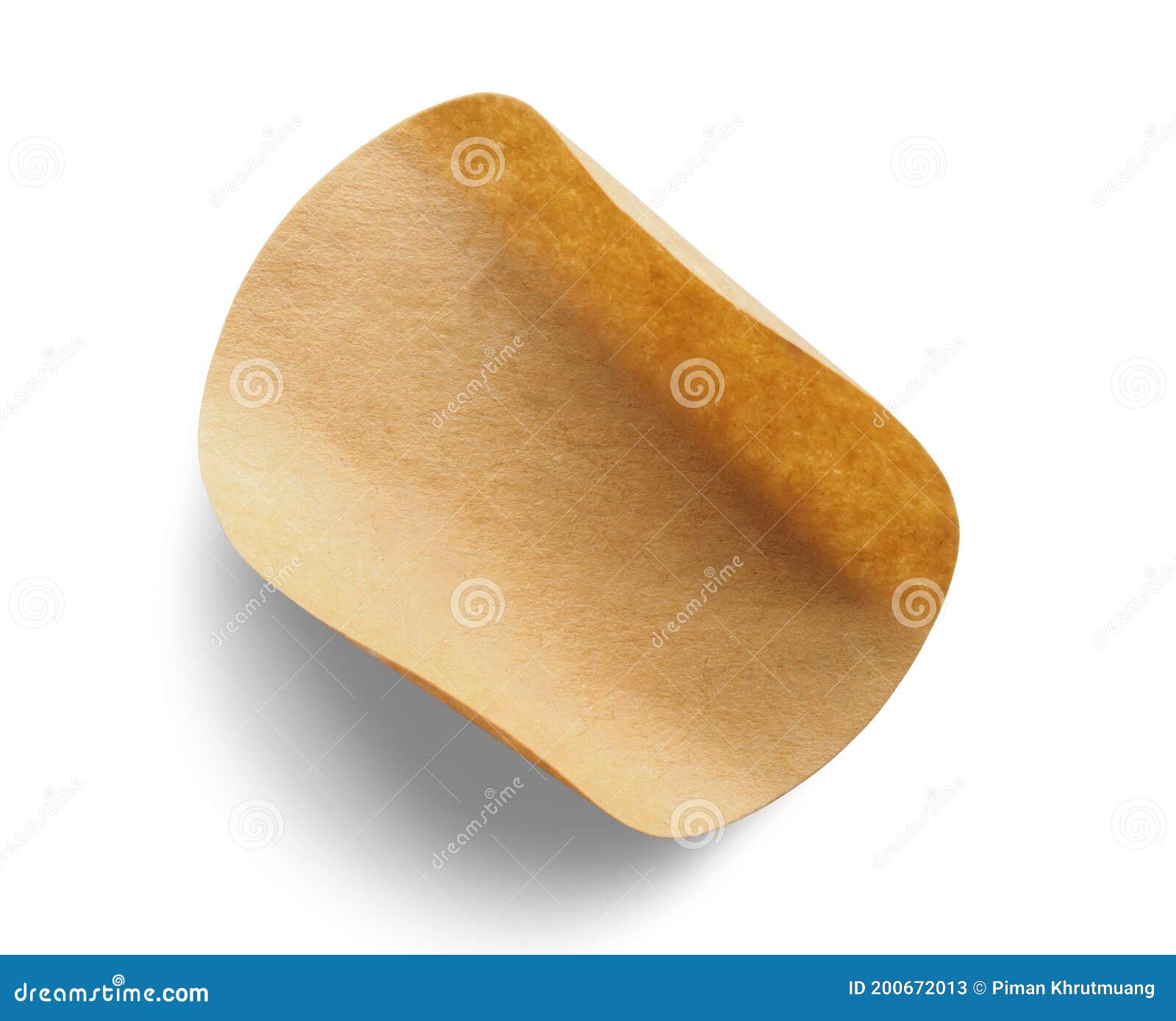 Brown Round Paper Sticker Label Isolated on White Background Stock ...