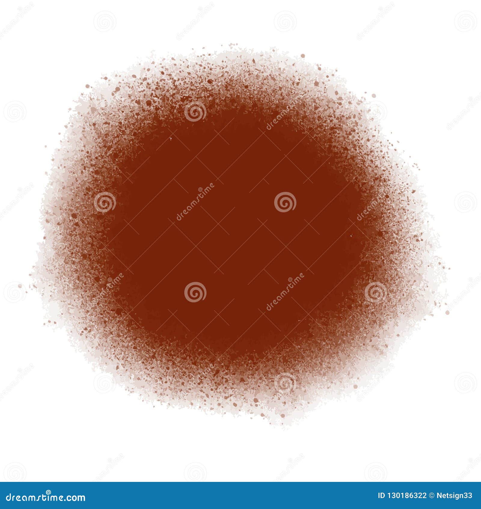 Brown round spray paint stock vector. Illustration of decorative ...