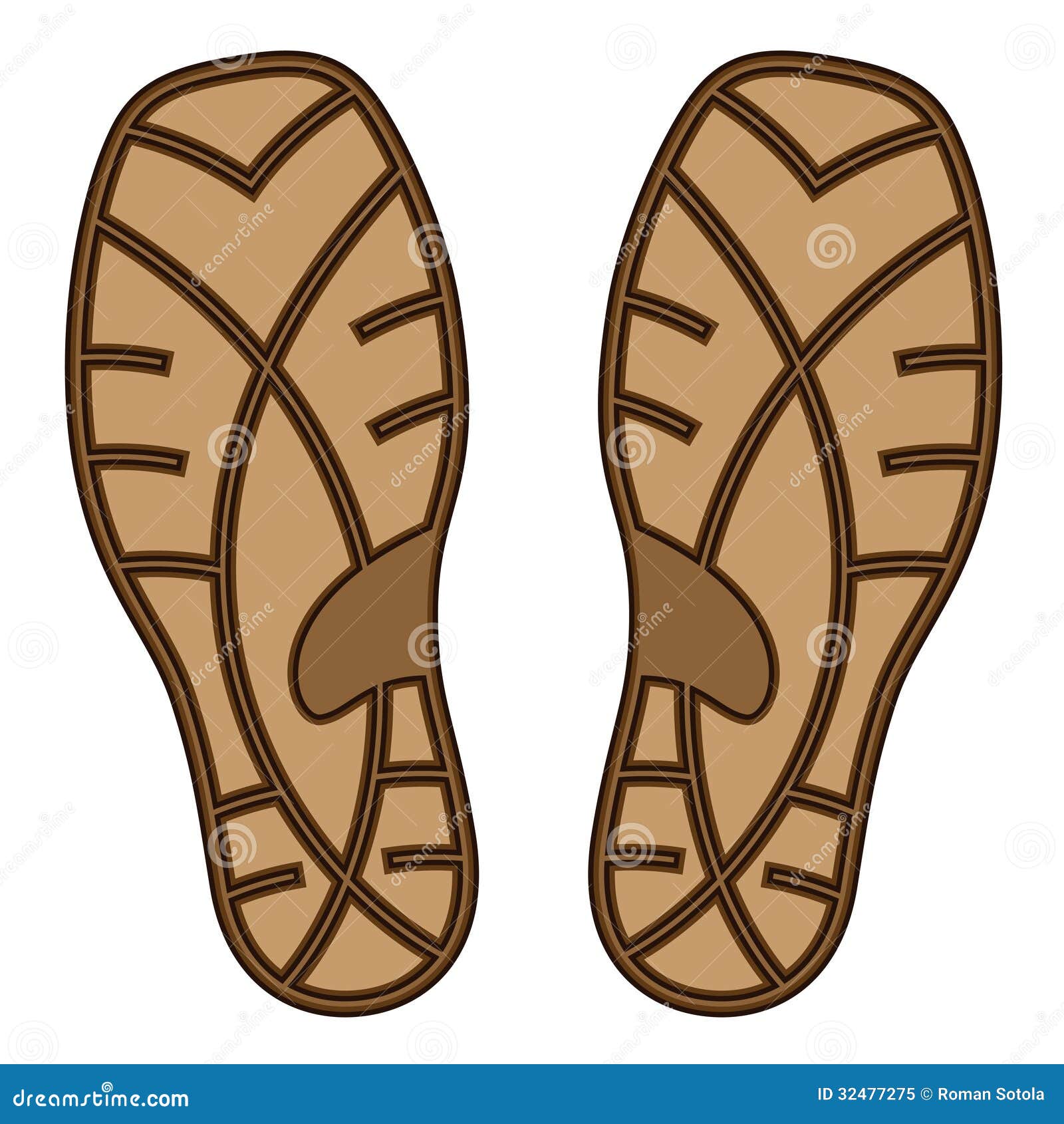 Shoe Sole Icon Set Isolated On White Background Cartoon Vector ...