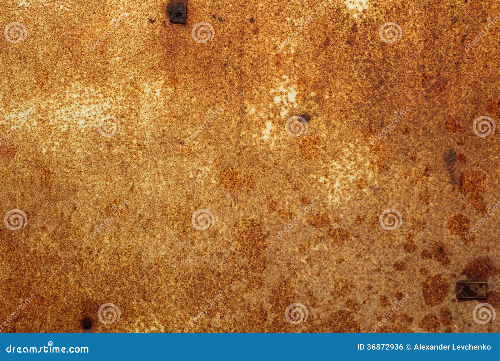 Brown Rust on the Metal Sheet Stock Photo - Image of change, loss: 36872936